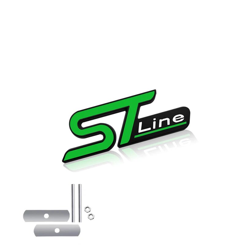 Эмблема решетки ST LINE для FOCUS 2 3 MK7 MK8 MK5 MK6 Mondeo Fiesta Kuga MK3 Fusion STLINE Grille