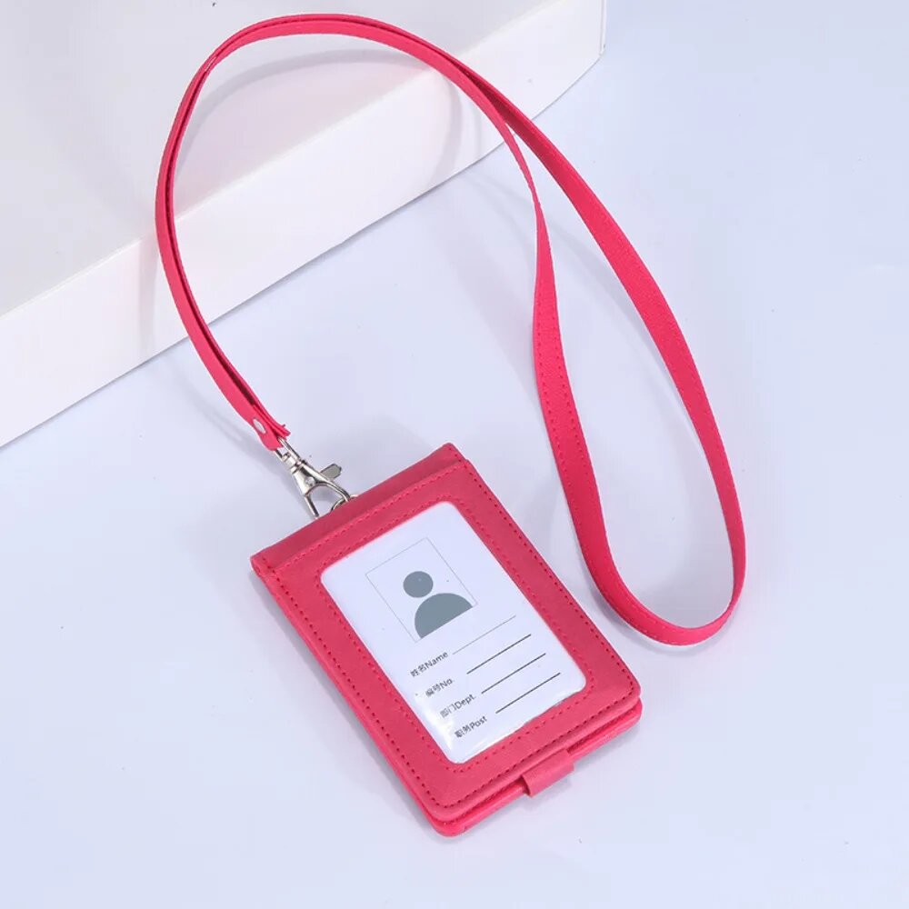 Держатель для ID карты на шнурке, Rose Red