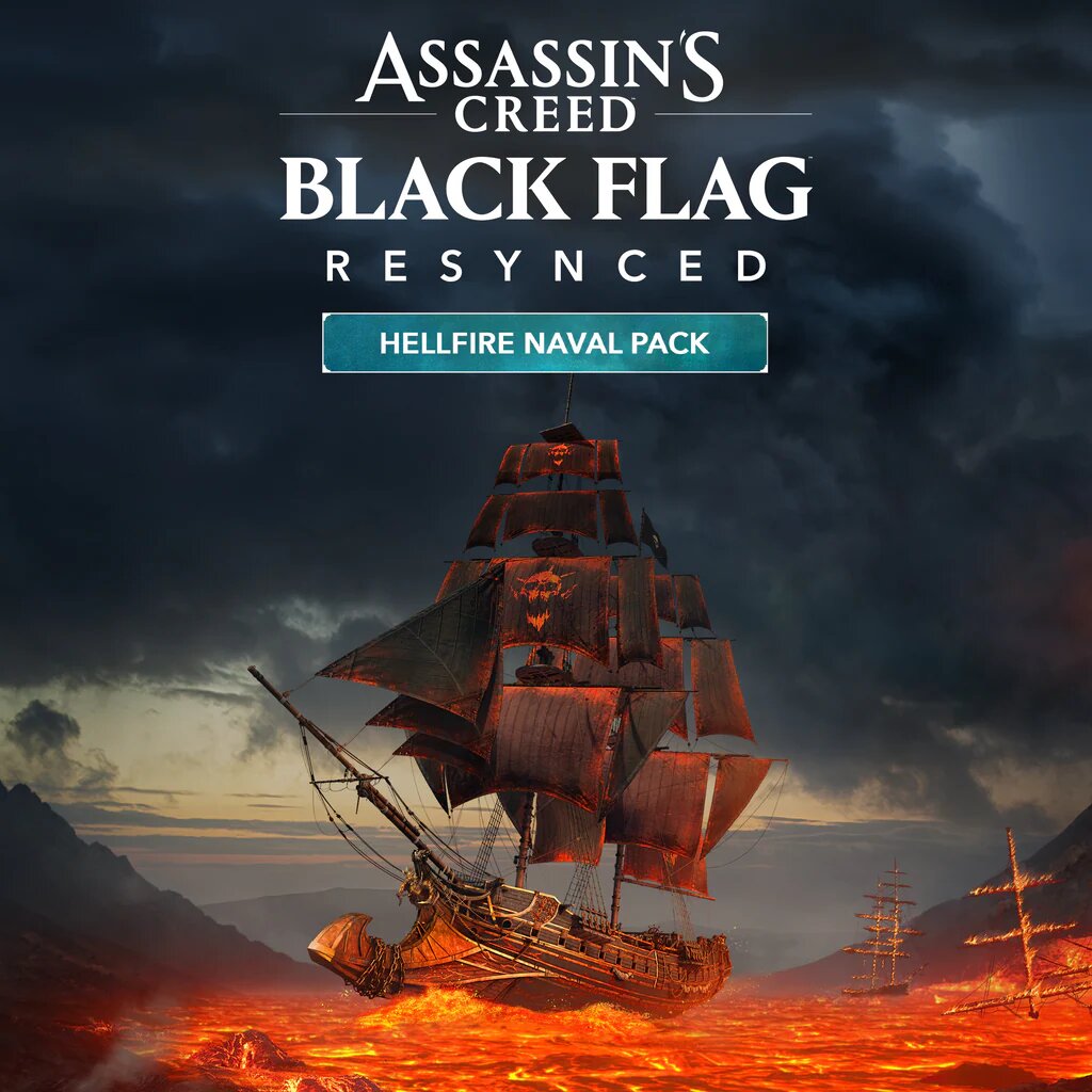 Дополнение Assassin's Creed Black Flag Resynced - Hellfire Naval Pack, цифровое издание PlayStation 5, регион Индия / код пополнения баланса