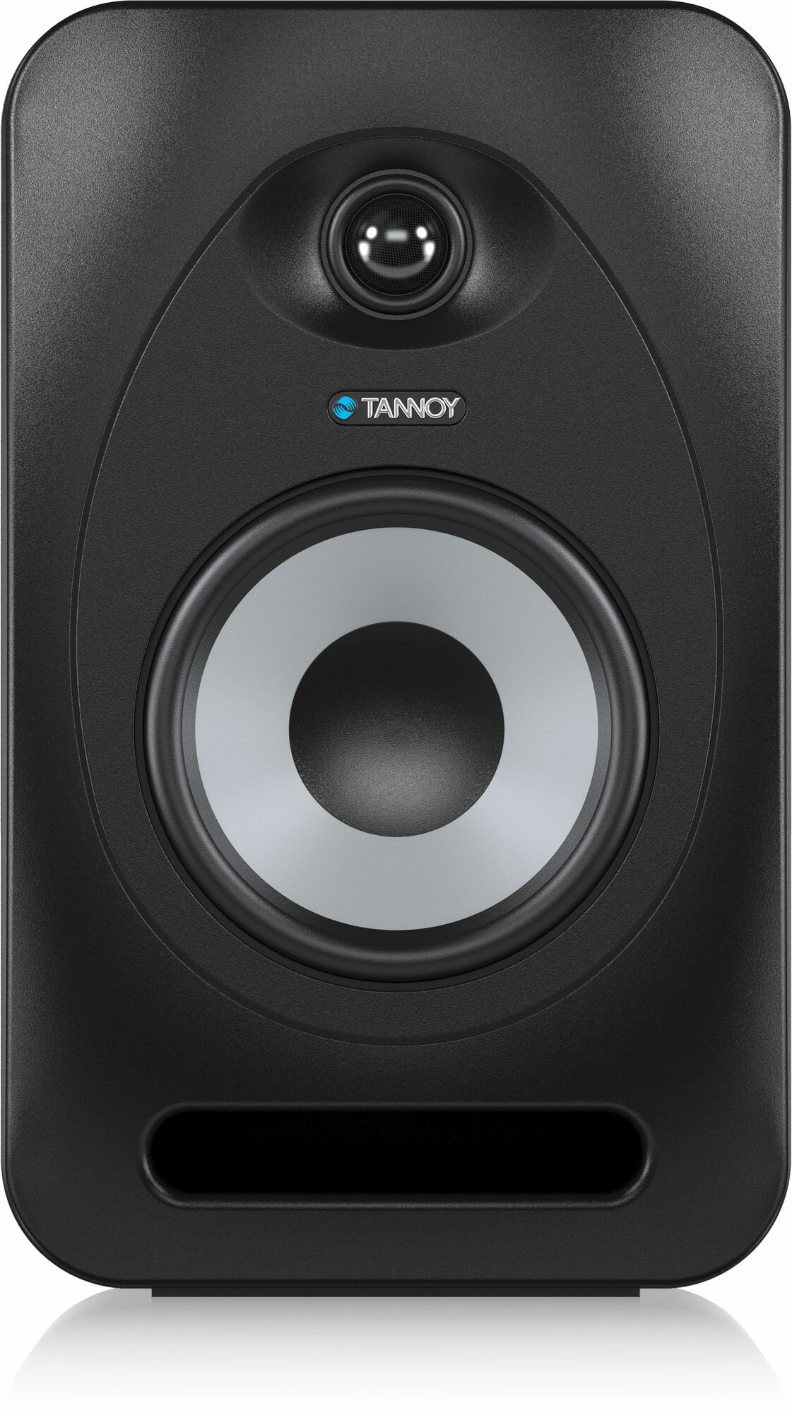 Tannoy REVEAL 502 активный монитор ближнего поля. 75Вт 5(130мм) НЧ/СЧ драйвер и 1(25мм) soft dome твитер. SPL 108дБ (макс.) Частотный диапазон 49Hz - 43kHz