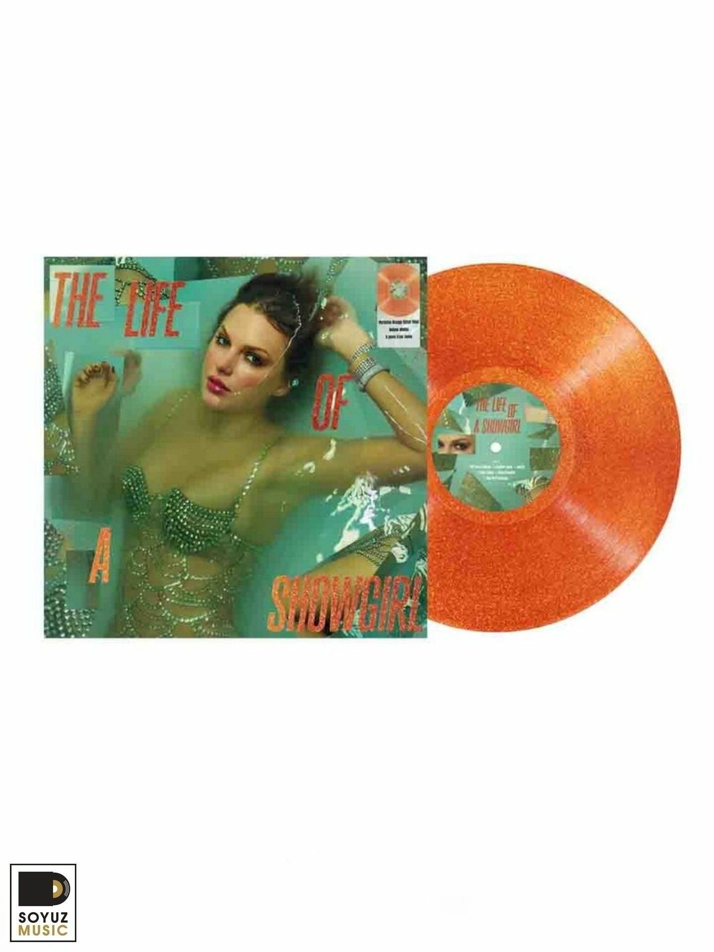 Taylor Swift. The Life Of A Showgirl (LP/Portofino Orange Glitter Vinyl/Виниловая пластинка)