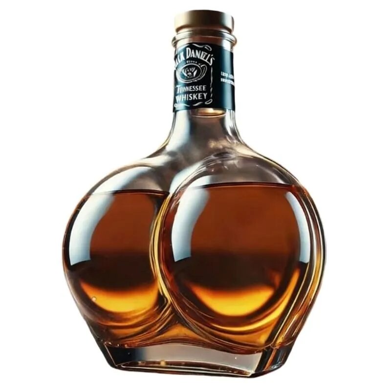 Набор для напитков Jack Daniels, 2 шт, стеклянный, креативный дизайн, для виски, прозрачный