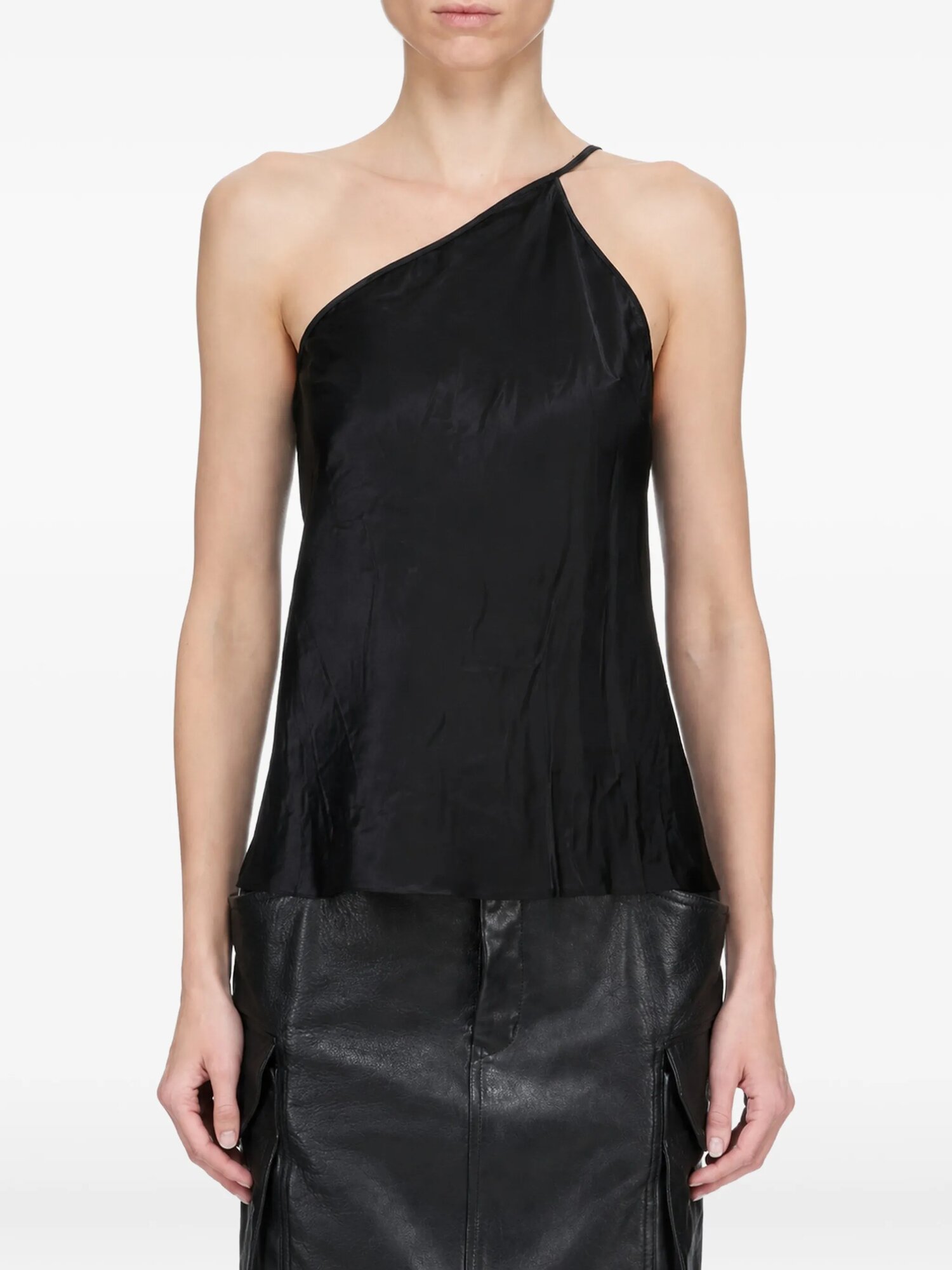 Топ Rick Owens One-shoulder slip top, размер 38 — фото 1
