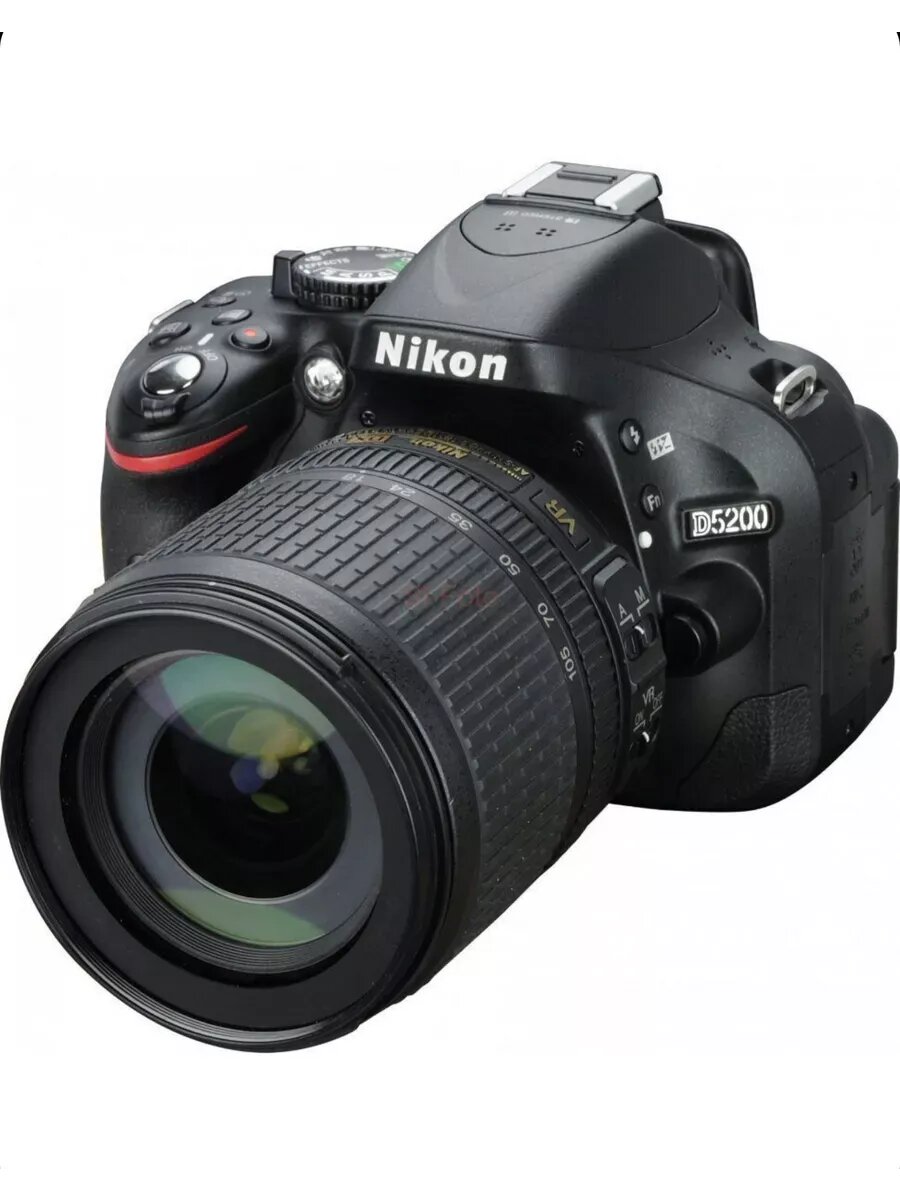 Фотоаппарат Nikon D5200, объектив NIKKOR, 18-55мм, 24 Мп, ISO 100 - 25600
