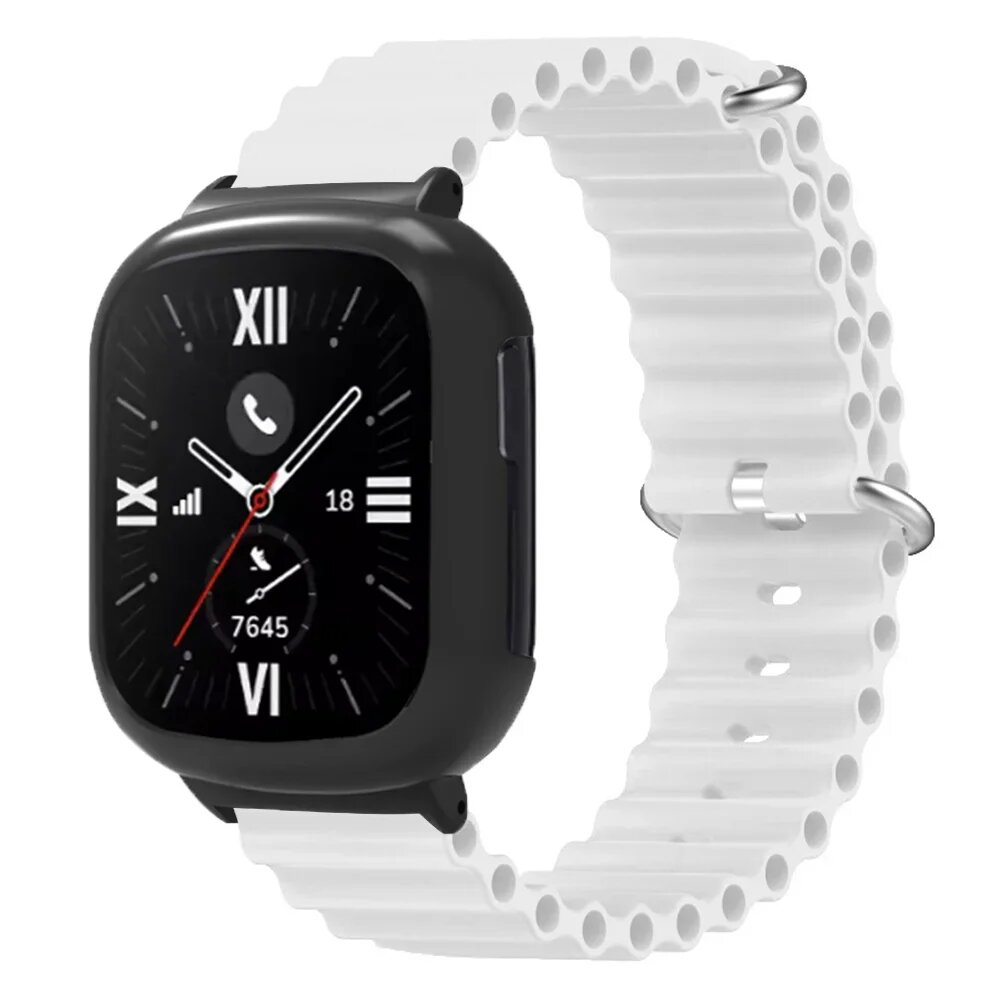 Силиконовый ремешок для Honor Watch 4 AKBNSTED Серый, White