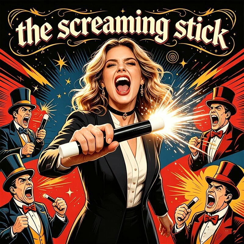 Волшебная кричащая палка Magic Scream Stick - реквизит для выступлений и фокусов