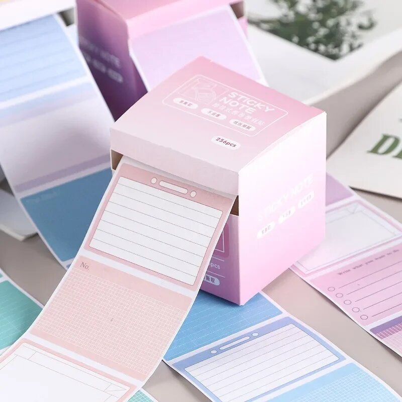 Липкий блокнот Pink с градиентом