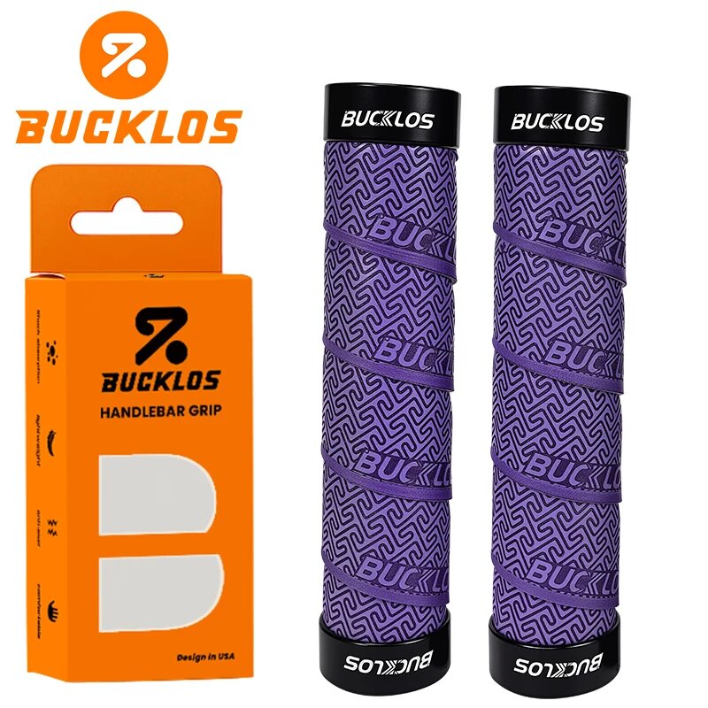 BUCKLOS Ручки для горного велосипеда PU+EVA 13 см Фиолетовый, PURPLE Grip