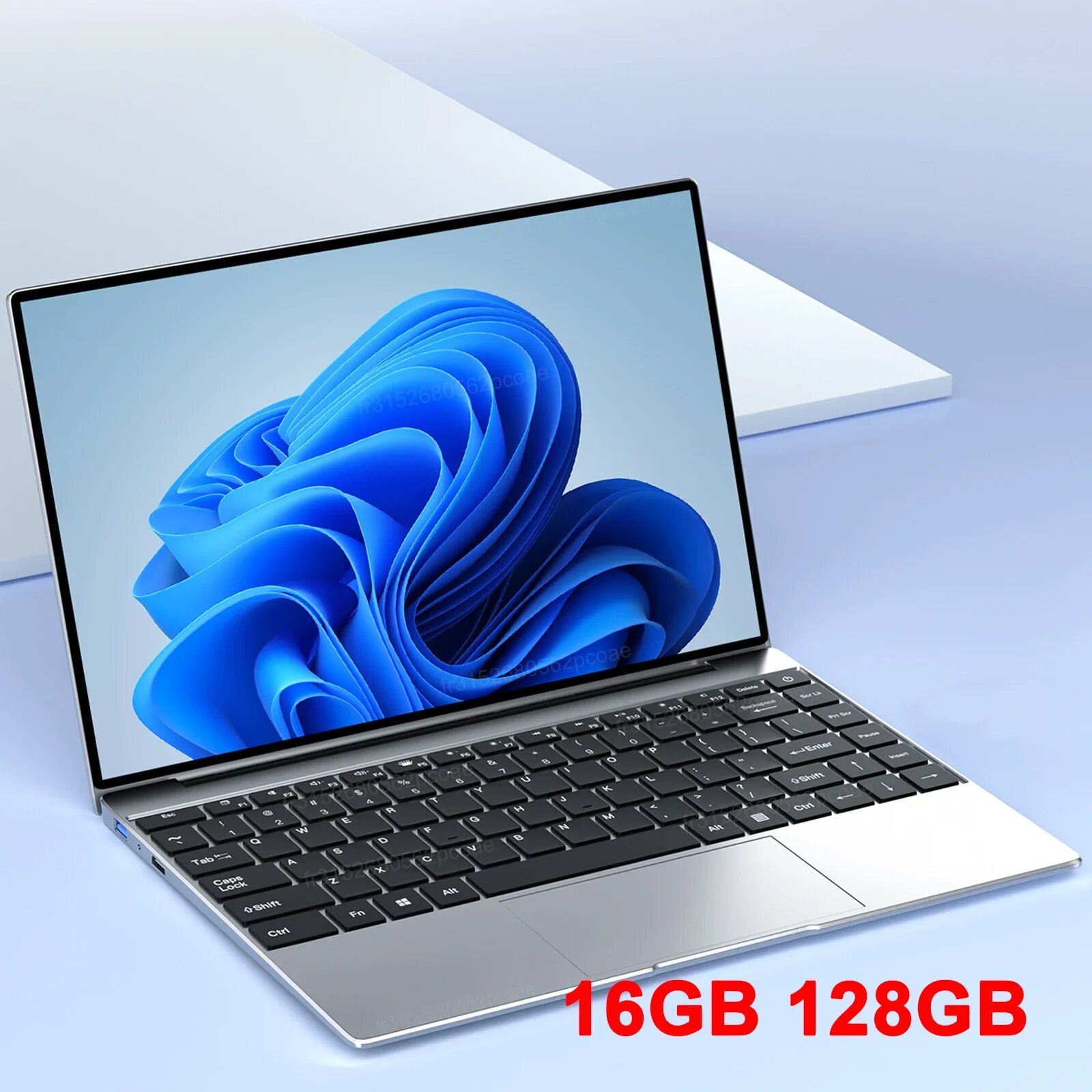 Ноутбук 14 дюймов, 16 ГБ ОЗУ, 128 ГБ SSD, Windows 11