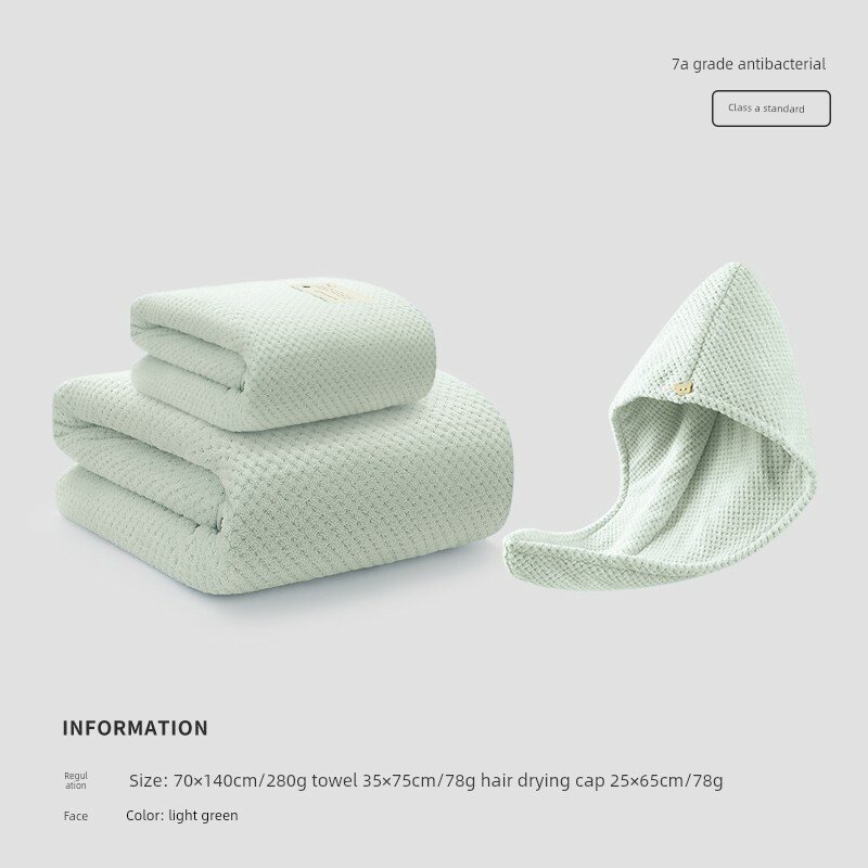 Полотенце для лица Miniso для женщин, быстросохнущее полотенце для волос, из чистого хлопка, антибактериальное,