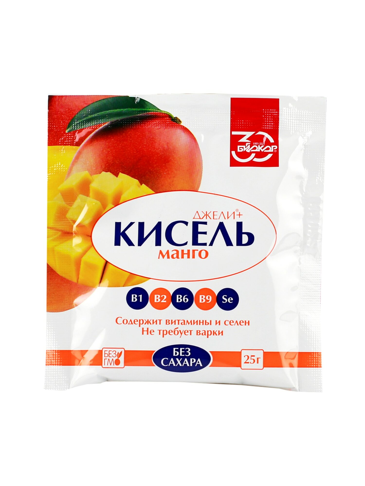 Джели+ кисель манго 25,0 порошок гранулированный — Порошок гранулированный для приёма внутрь 25 г, саше - 1 шт.