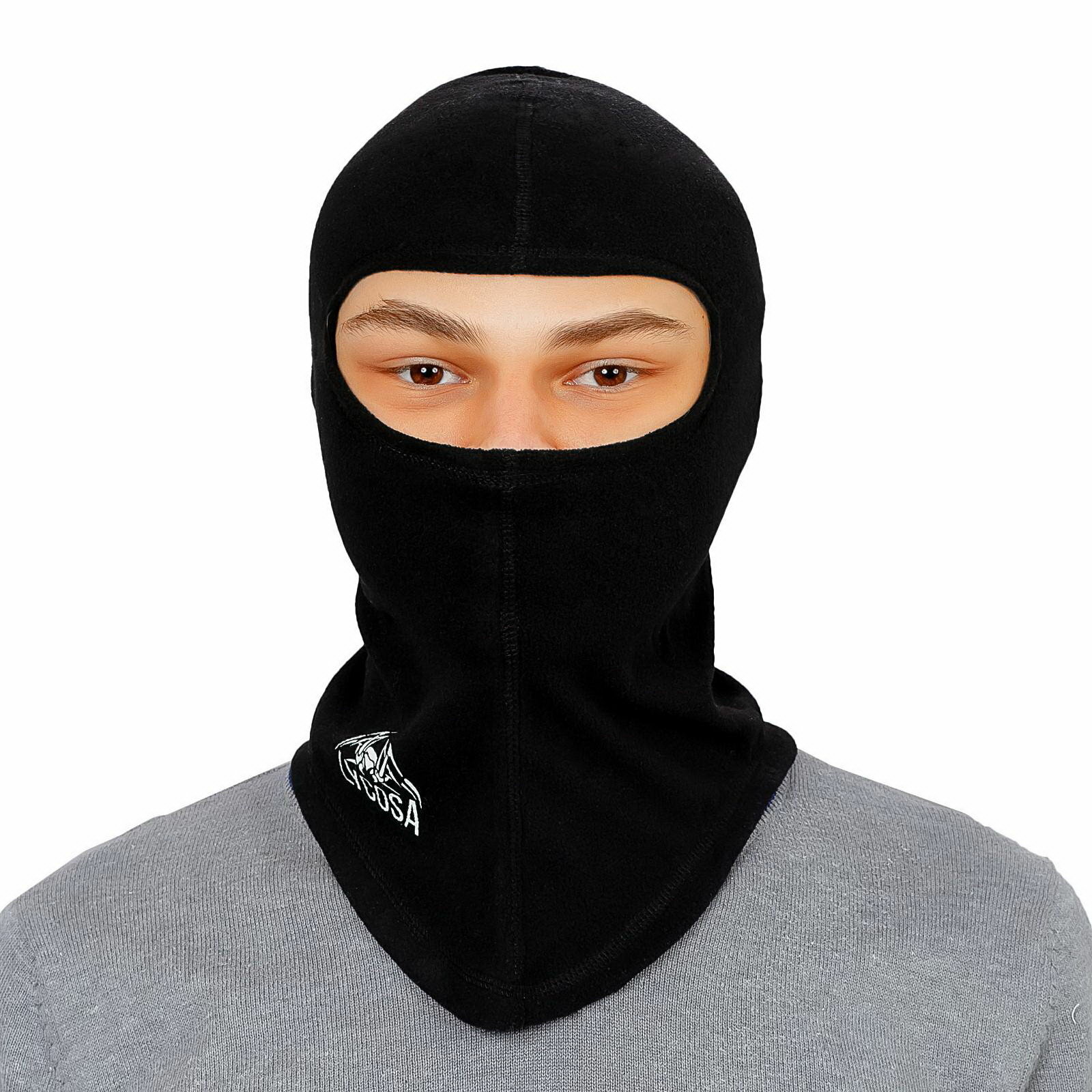 Подшлемник LYCOSA FLEECE BLACK, размер S-M, цвет: чёрный, возраст: взрослый