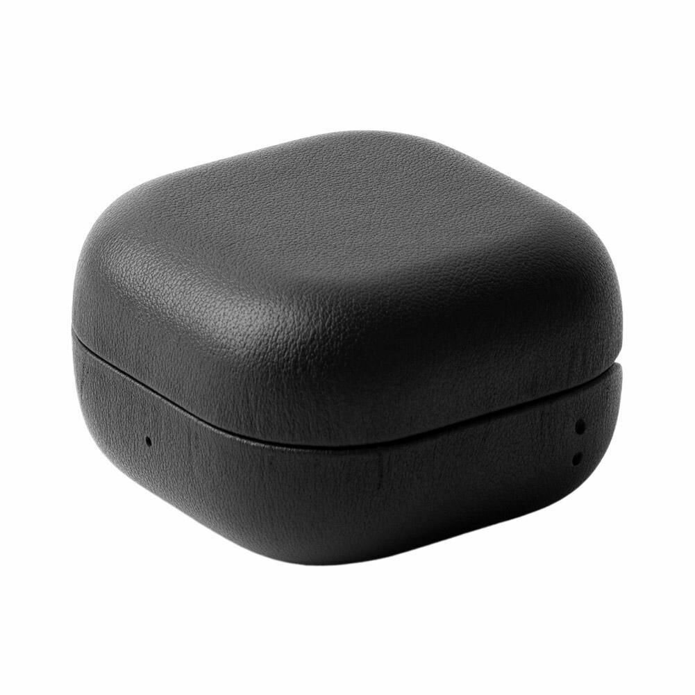 Кожаный чехол для Samsung Galaxy Buds 4 / Pro, защитный кейс наушников самсунг, премиум дизайн