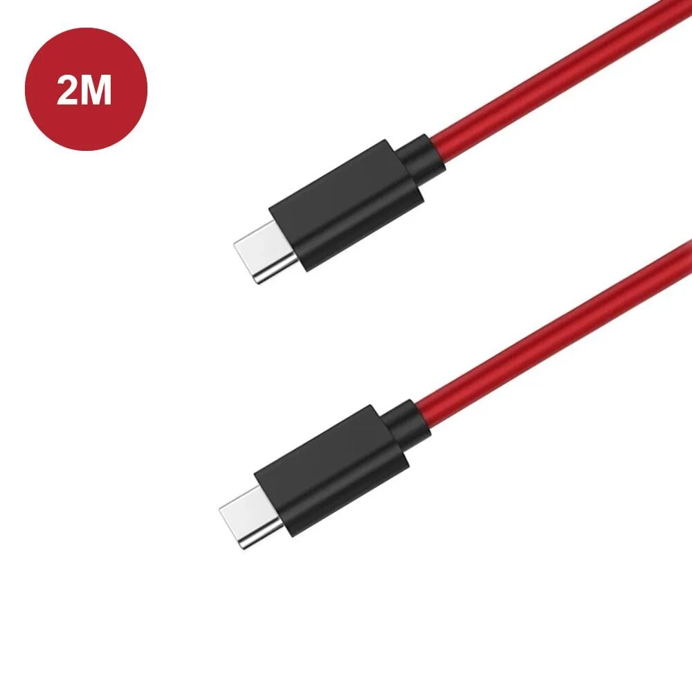 Кабель для мобильных устройств USB Type-C/USB Type-C, 2 м, красный