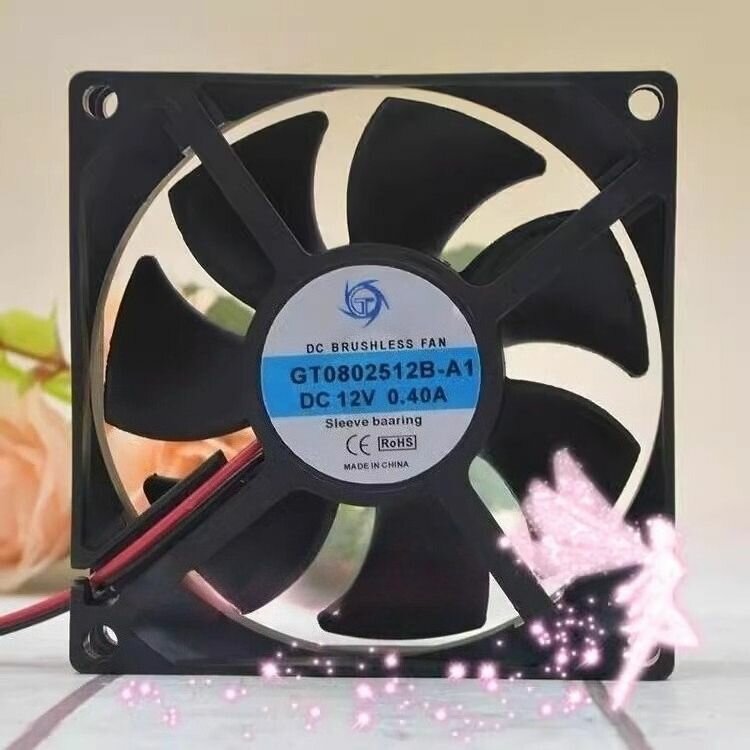 GT GT0802512B-A1 DC12V 0.40A 8025 8 см 2 провода вентиляторы -