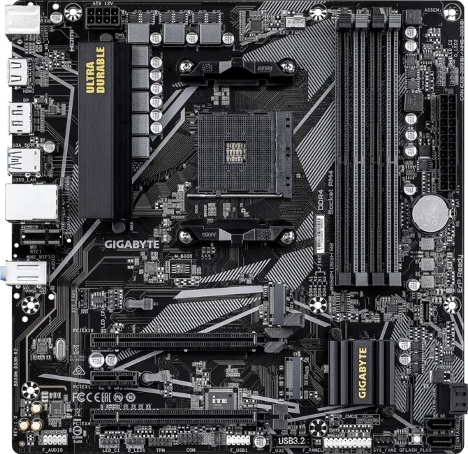 Материнская плата Gigabyte B550M DS3H R2, RTL