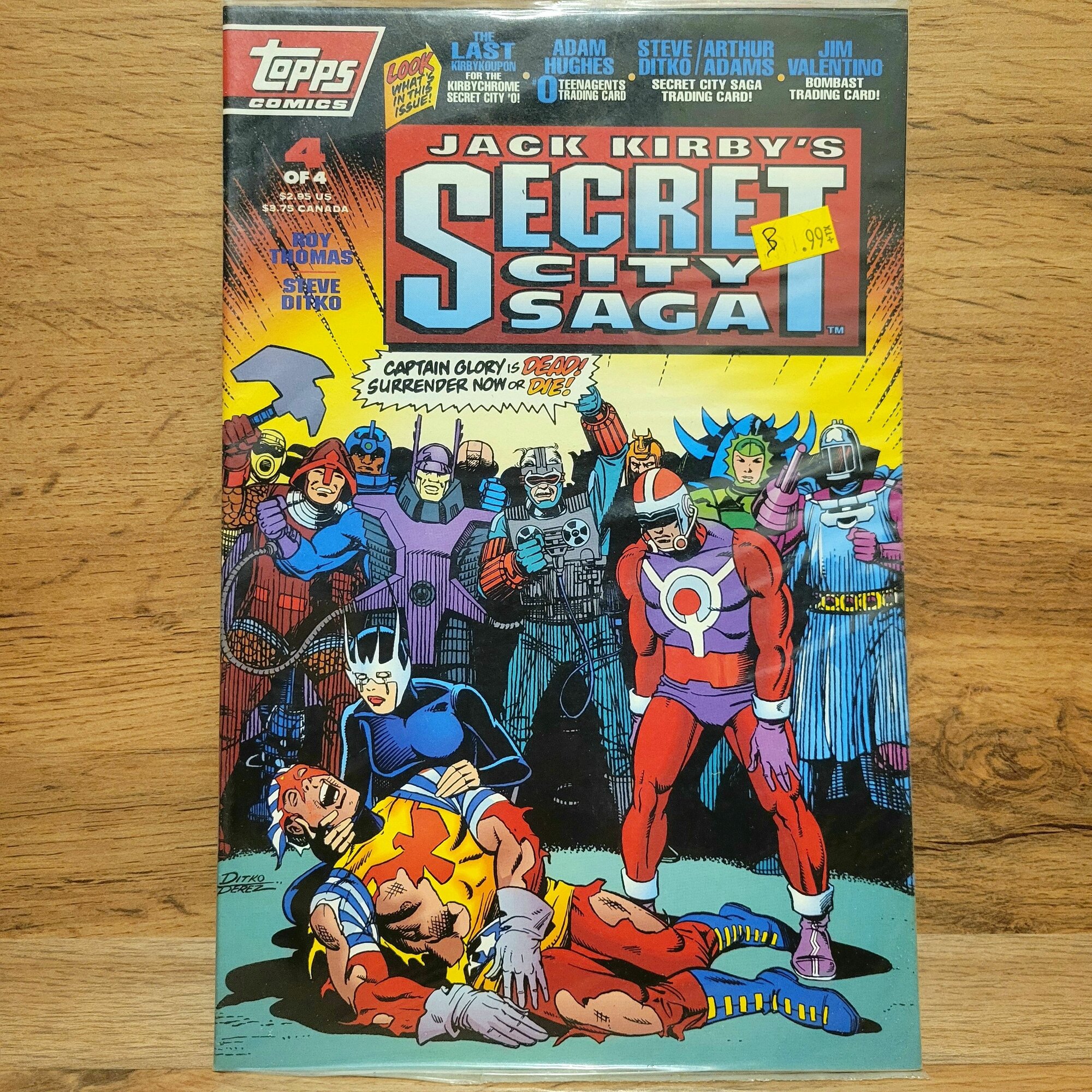 Ретро Комикс Secret City Saga #4. 1990 Год.