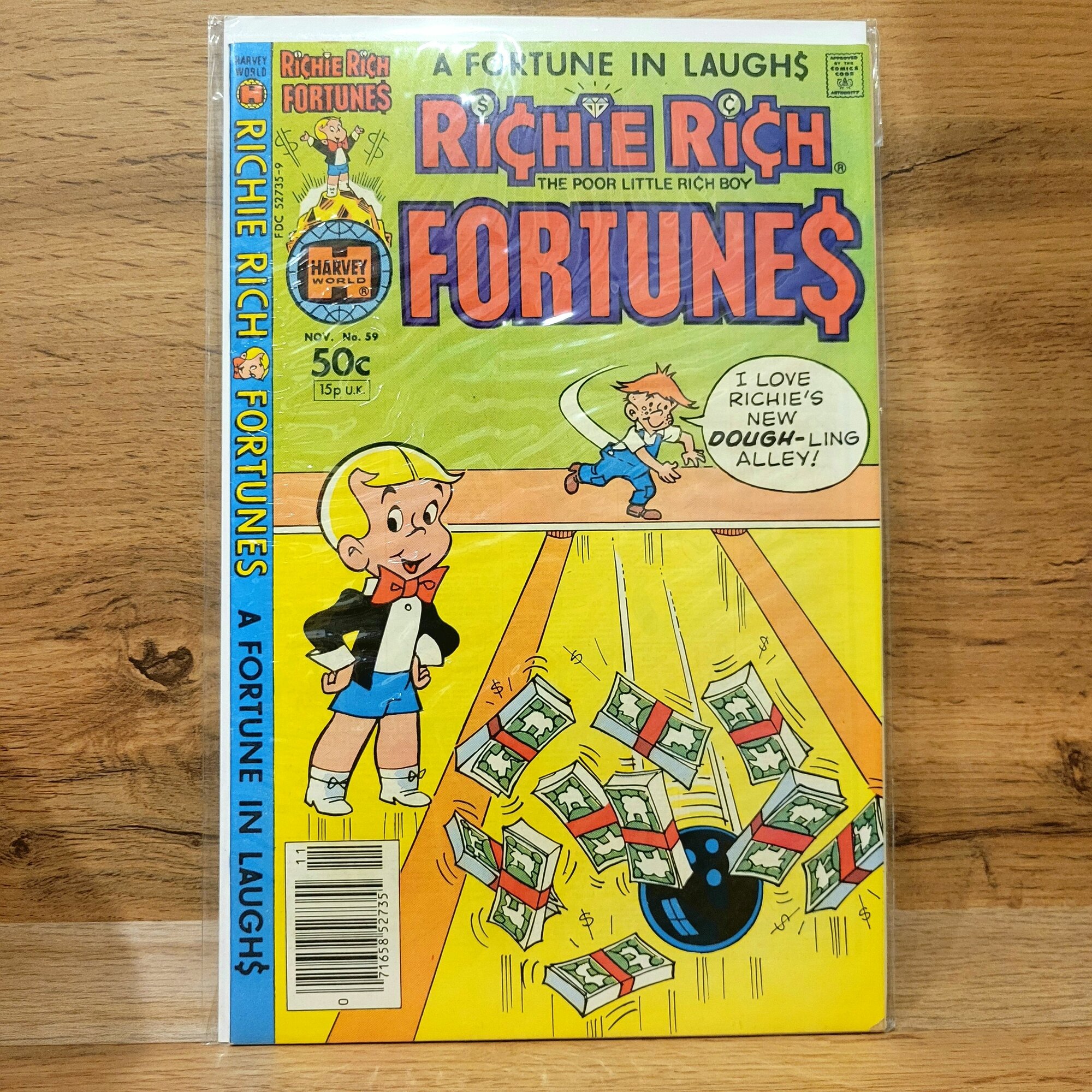 Раритетный Комикс Richie Rich Fortune #59. 1975 Год. Комикс (сингл) на английском языке