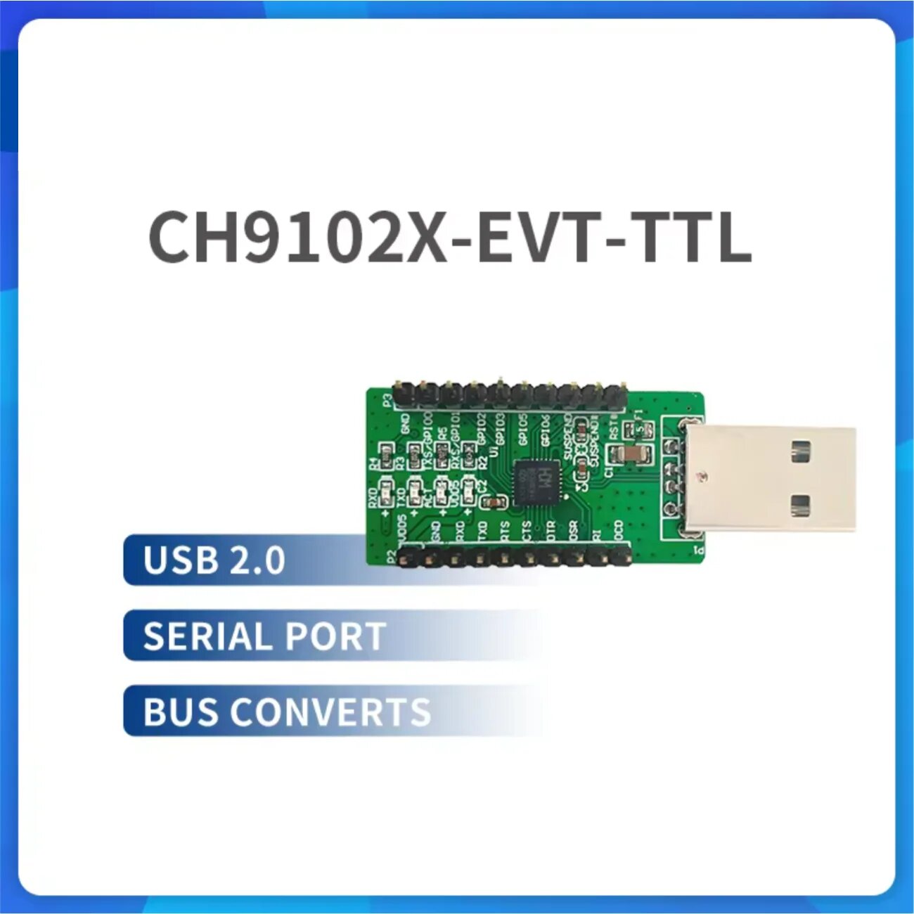 CH9102 USB-UART/RS232/RS485 плата — фото 1