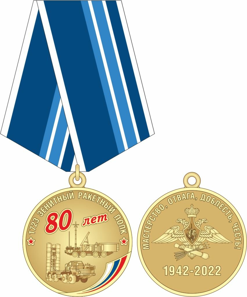 Медаль "80 лет 1723 ЗРП"