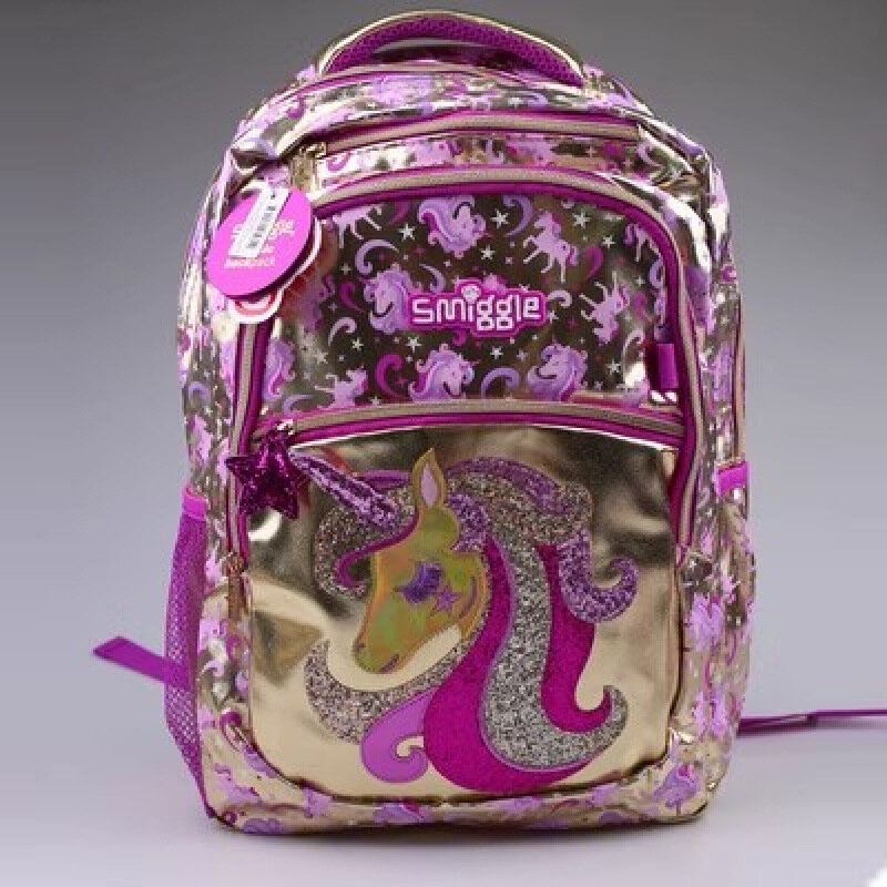 Школьный рюкзак Smiggle, цвет: Золотисто-фиолетовый