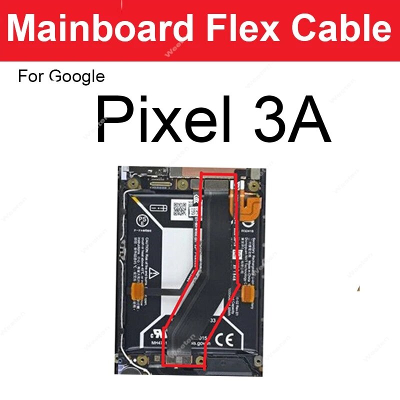 Шлейф материнской платы Google Pixel 3A, Color: 3A