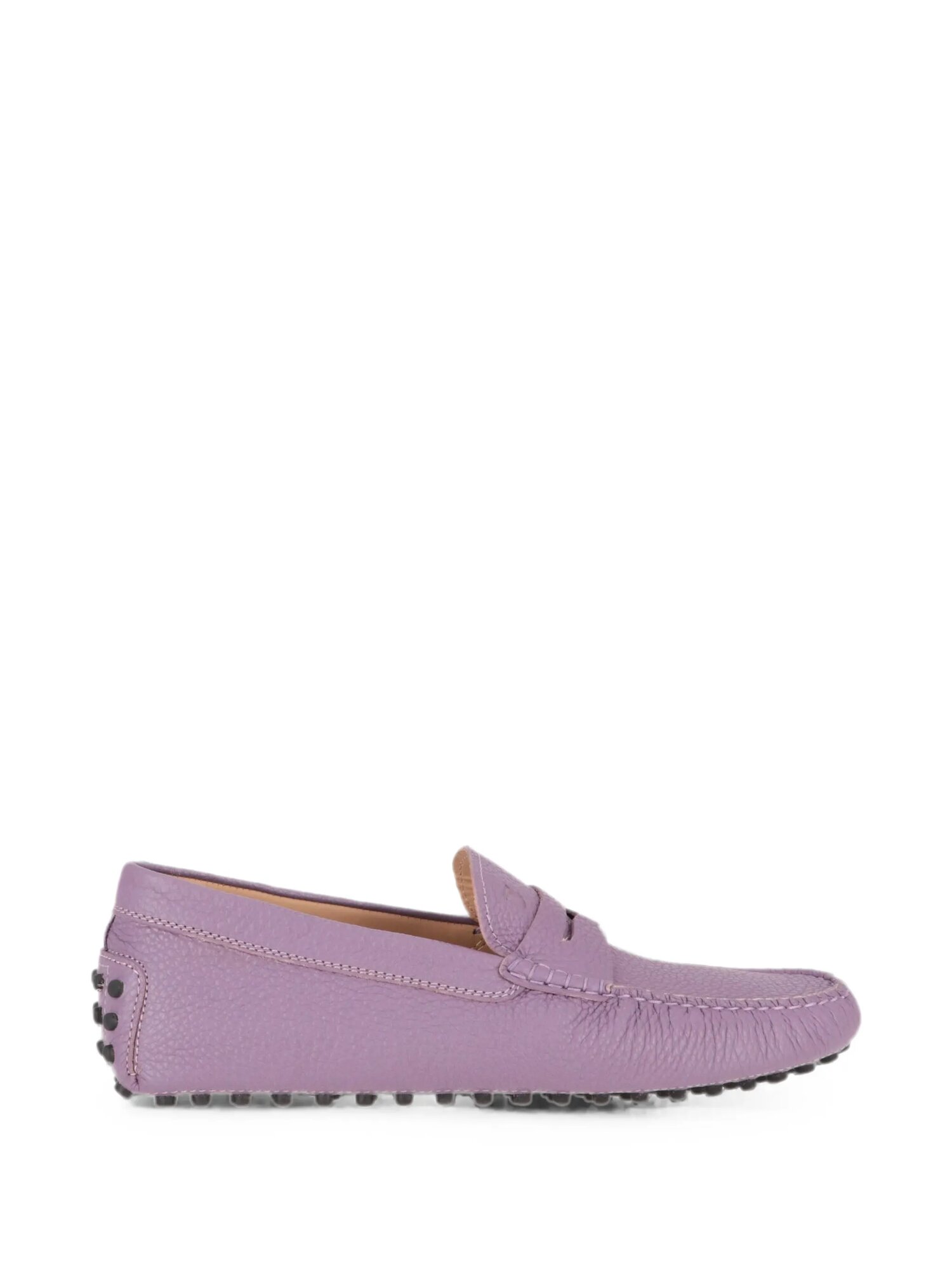 Лоферы Pebbled leather loafers