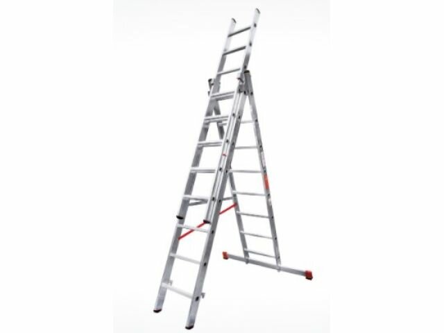 Лестница алюм. 3-х секц. 210/424/211 см 3х8 ступ. 14,8кг NV3230 Новая Высота