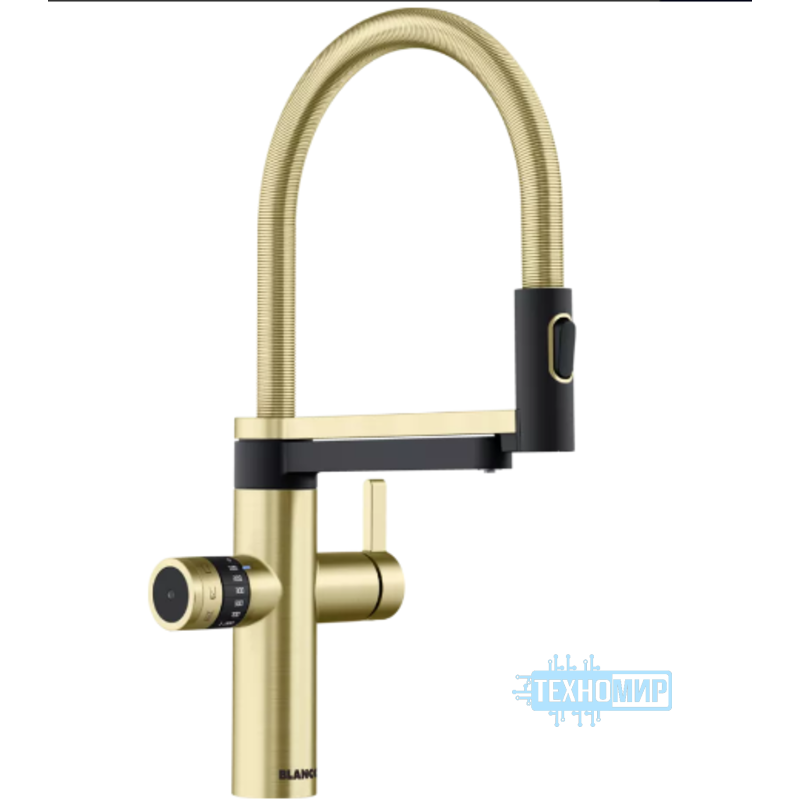 Смеситель Blanco EVOL-S Pro Soda Satin Gold 527423