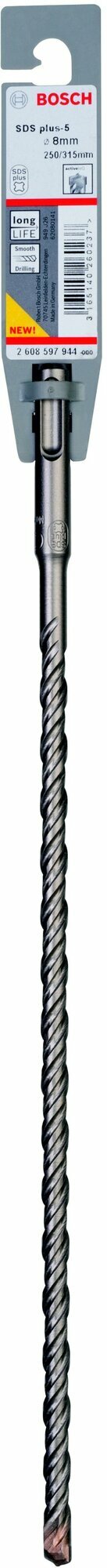 Бур BOSCH SDS Plus, для бетона, железобетона, кирпича, 8x310 мм