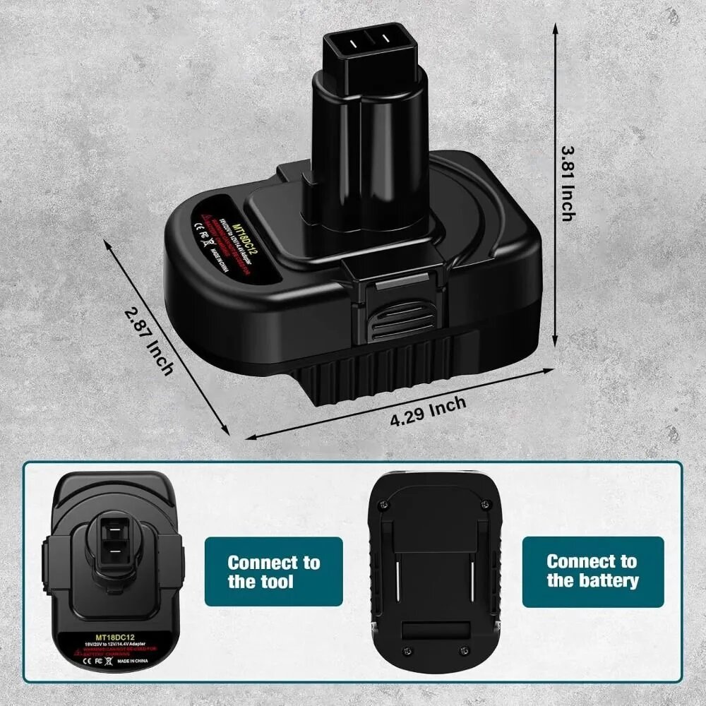 MT18DC12 Адаптер для аккумулятора для Makita 18 B батареи для Dewalt 12 B инструмента Аксессуары для инструментов Для батареи