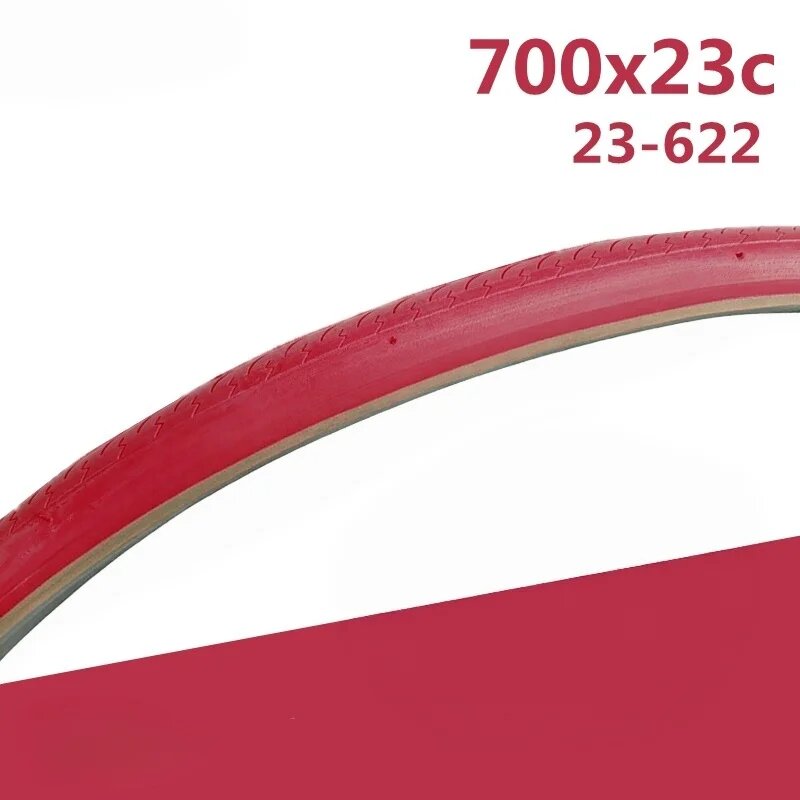 Розовые шины 700x23C для шоссейных велосипедов Красный, 700x23c red