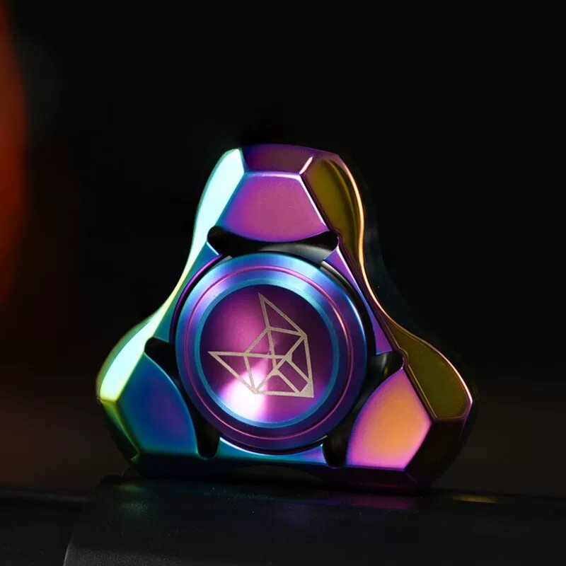 Linghu Series 1 Fidget Spinner Нержавеющая сталь Цветная расцветка Включает инструмент для разборки Запасные подшипники