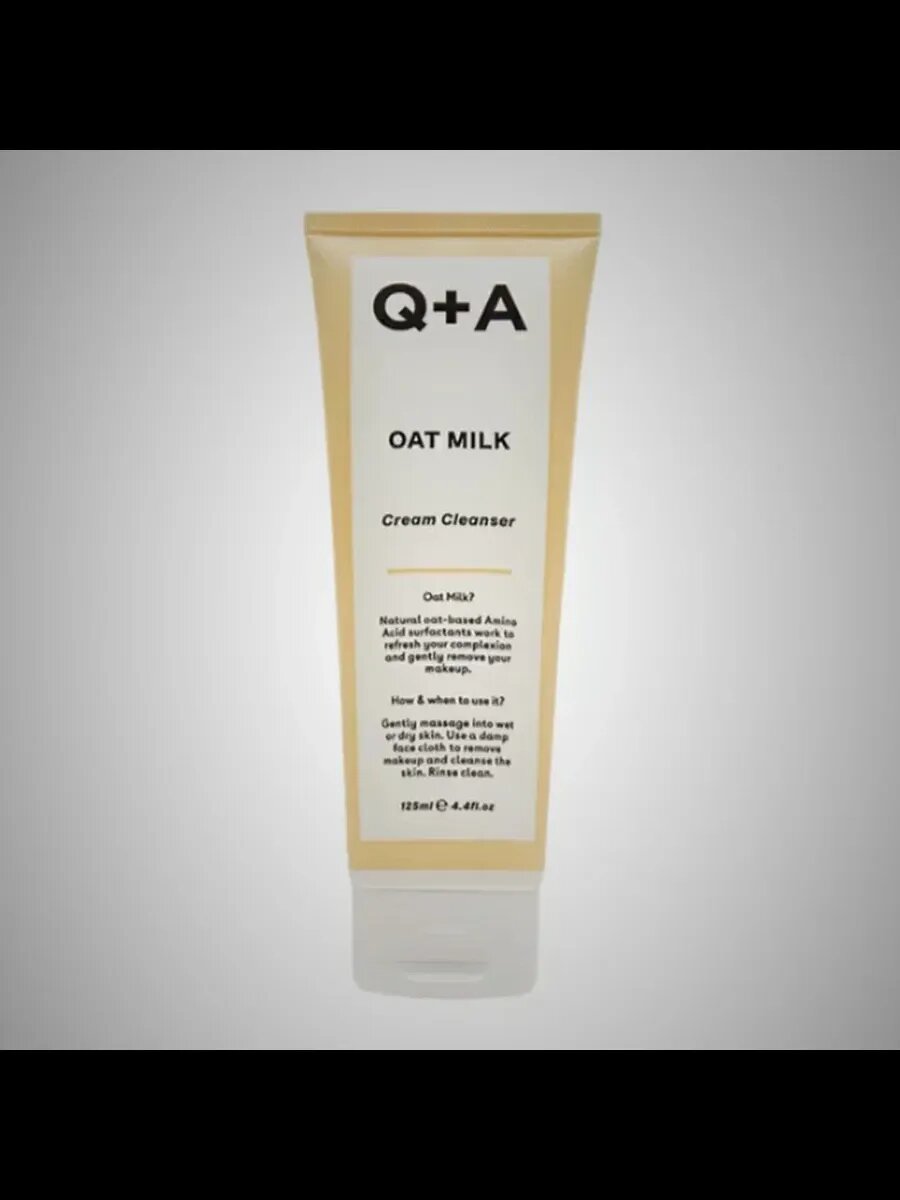 Q+A Oat Milk Cream Cleanser 125ml Очищающий крем для лица Ов