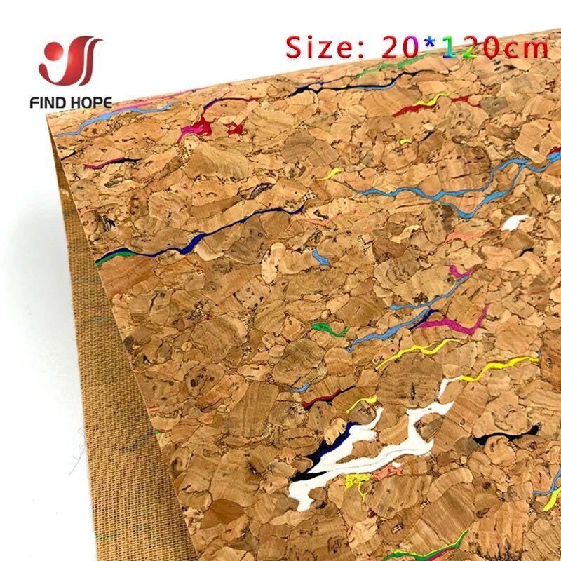 Пробковая ткань Colorful Camo 20x120 см