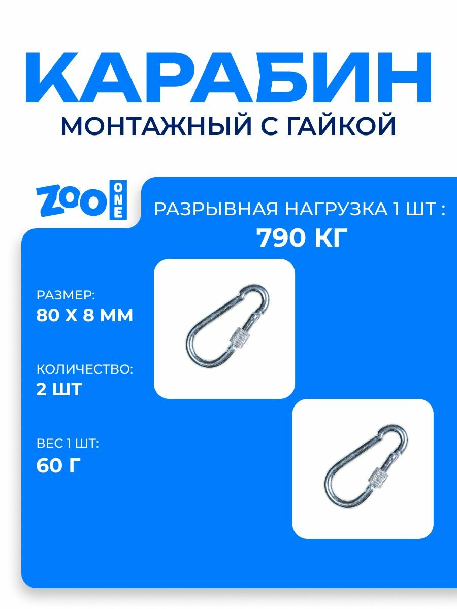 Карабин для цепи собаки