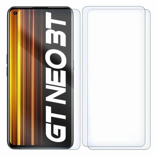 Комплект из 3-x защитных гибридных стекол Krutoff для Realme GT Neo 3T