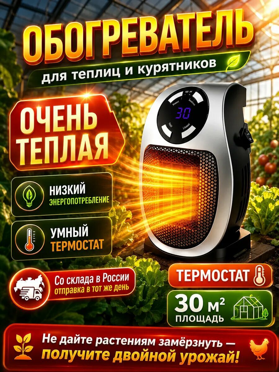 Обогреватель для теплицы с терморегулятором инфракрасный