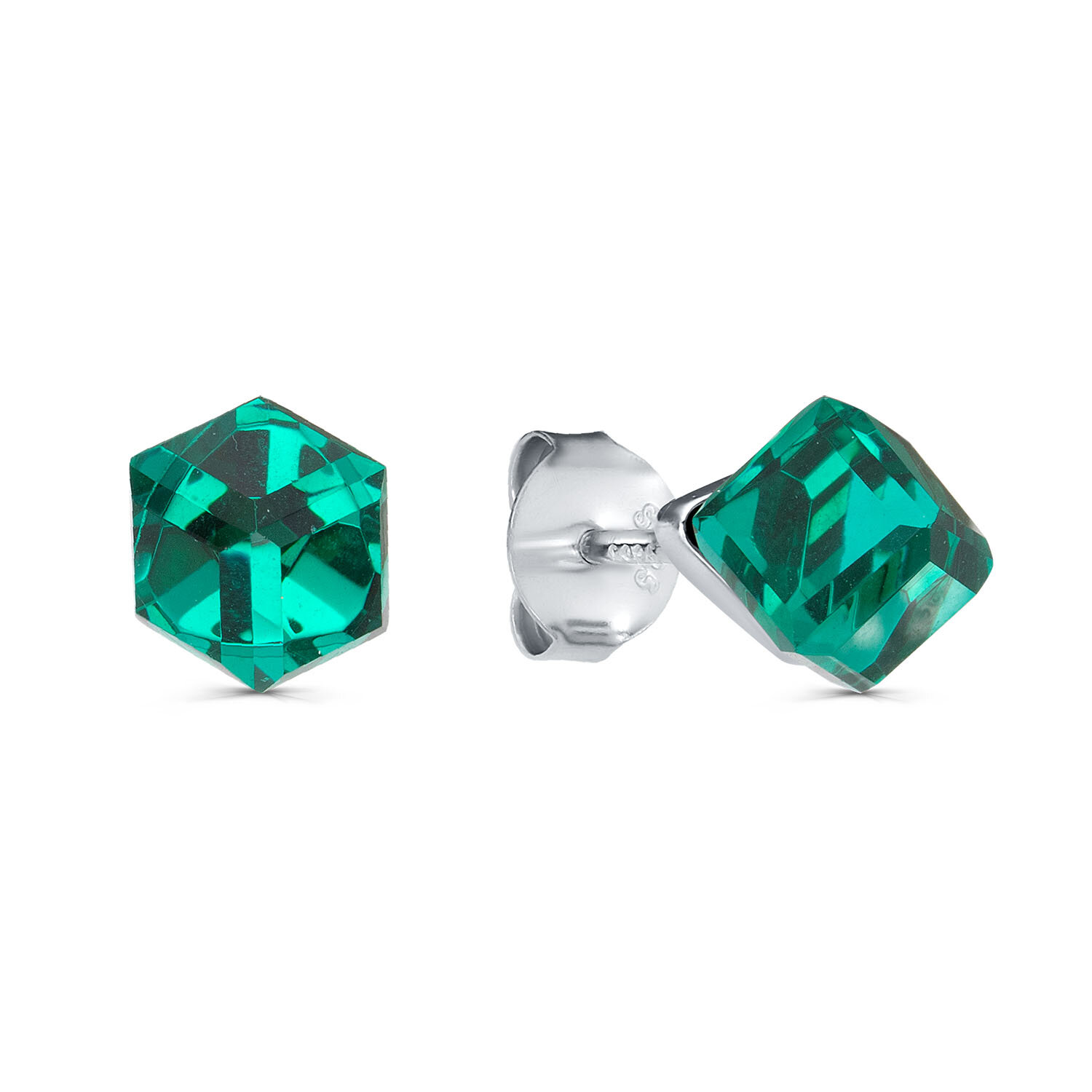 Серьги, серебро, 925 проба, фианит