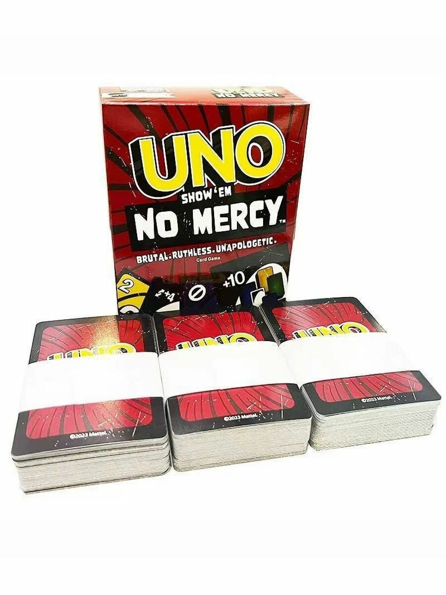 UNO No Mercy Без пощады 168 карт, игра для вечеринок