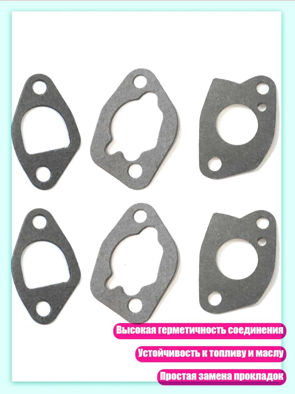 Прокладки карбюратора GX160 GX168 GX200 16212-ZH7-800 (2 шт.)
