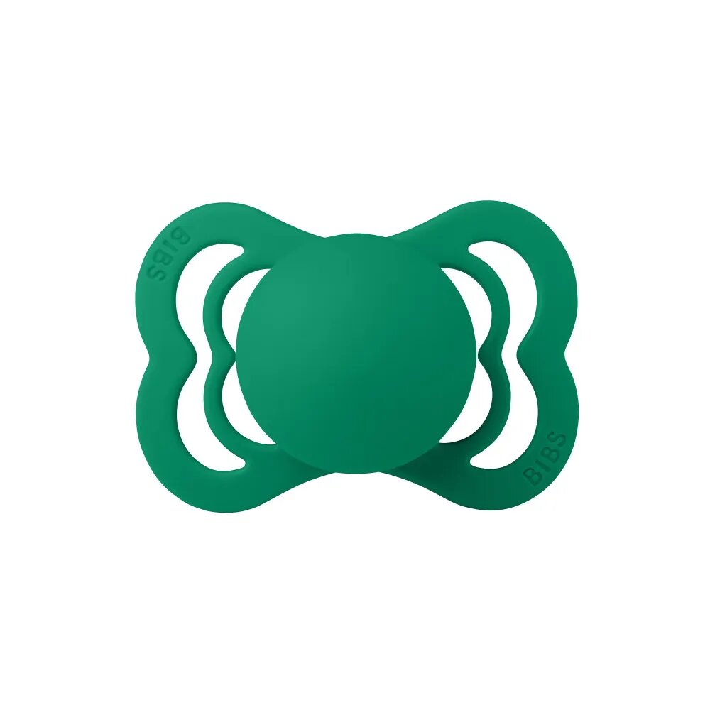Соска пустышка латексная для новорожденных BIBS Supreme Latex Evergreen 0+ месяцев
