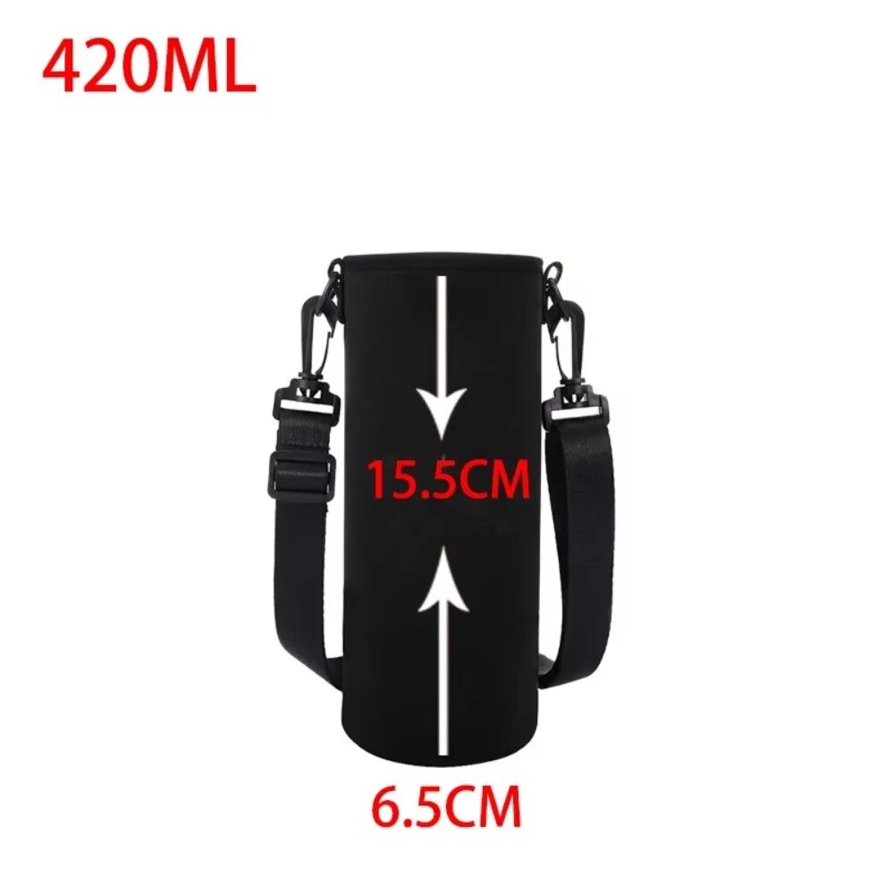 Неопреновый чехол для бутылки, черный, 750 мл/1000 мл/1500 мл 420ml