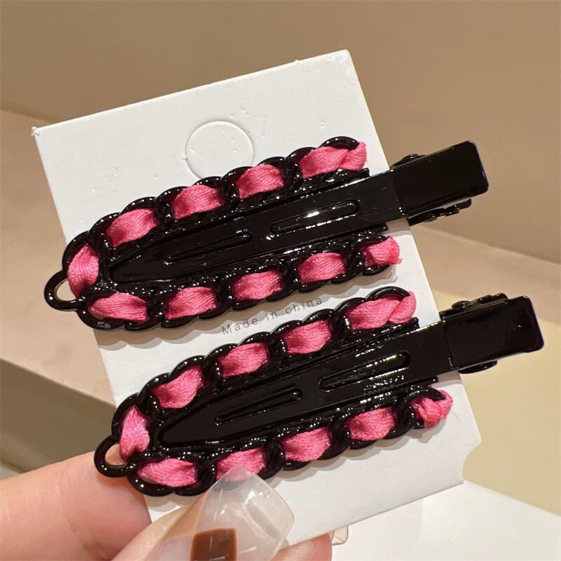 Черные парные зажимы для волос для девочек стиль Барби модный аксессуар набор подходящий для вечеринок 84