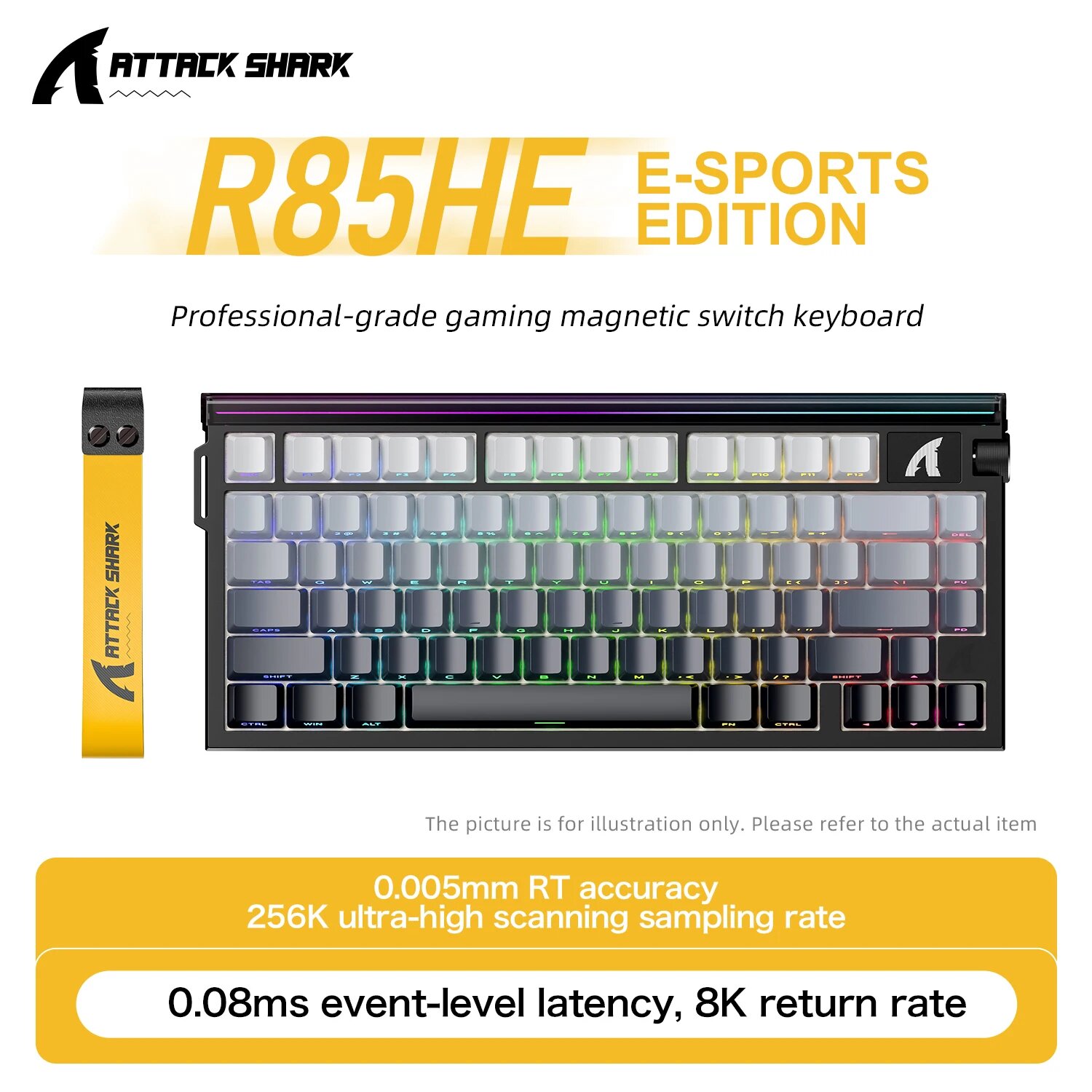 Игровая клавиатура Attack Shark R85HE механическая RGB R85HE Moonlit Night