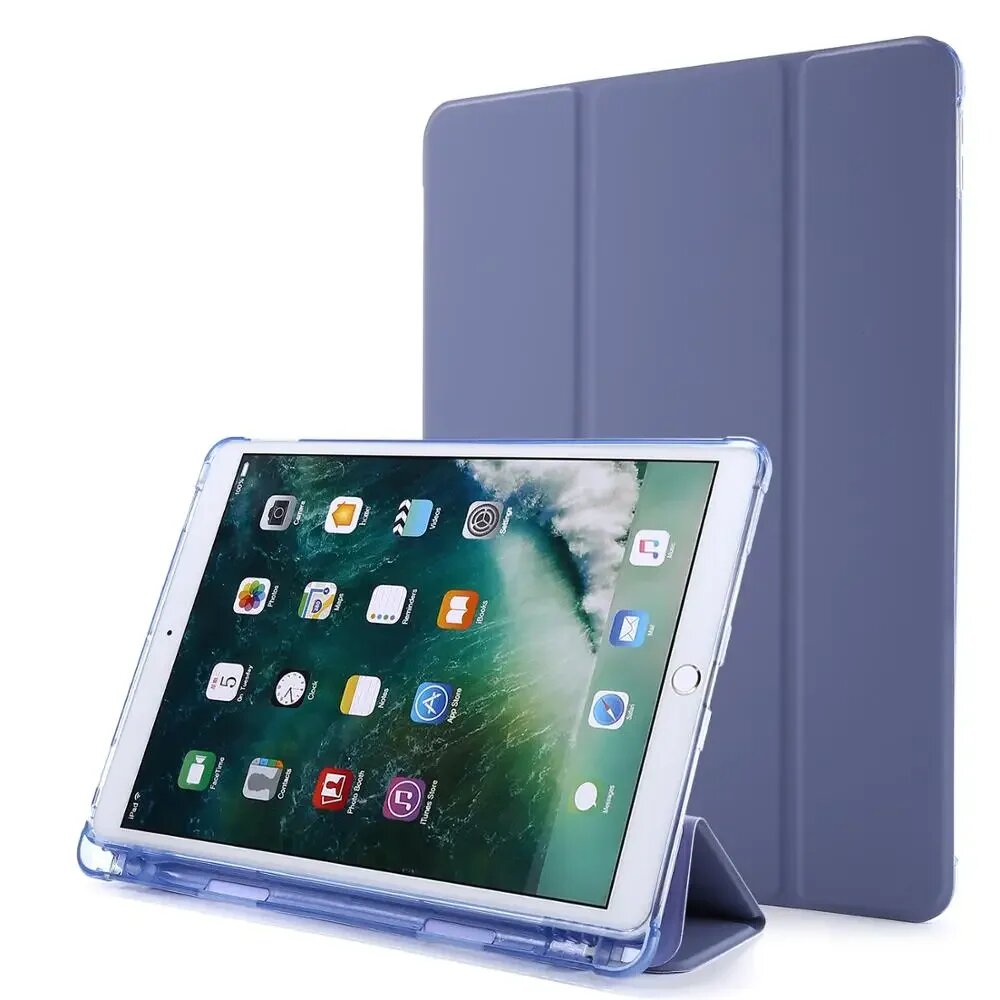 Чехол для iPad Air 3 Ecasetok из искусственной кожи For IPad Pro 10.5, Фиолетовый, Purple