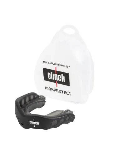 Капа одночелюстная Clinch Pro Triple Layer Mouthguard черно-серая (взрослая)