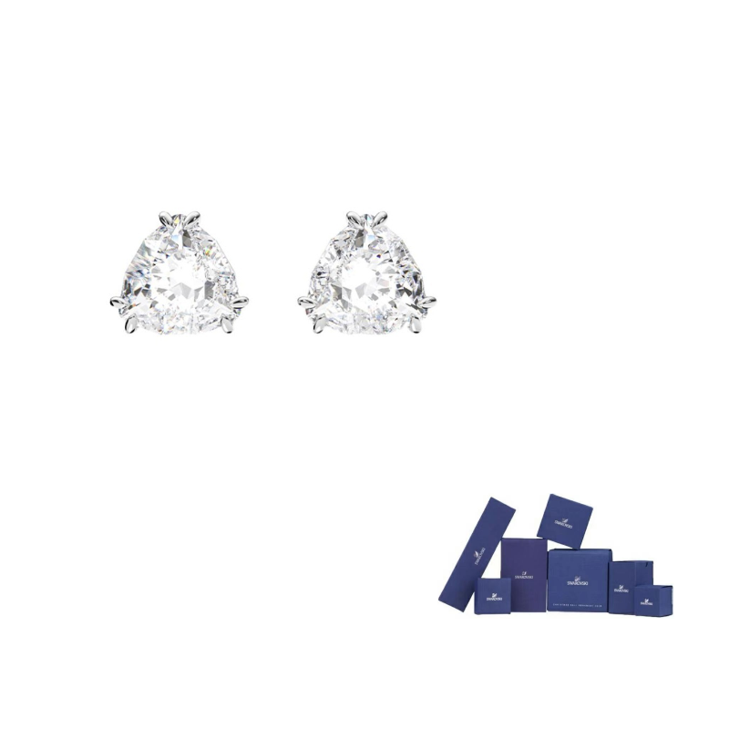 Серьги пусеты SWAROVSKI, кристаллы Swarovski