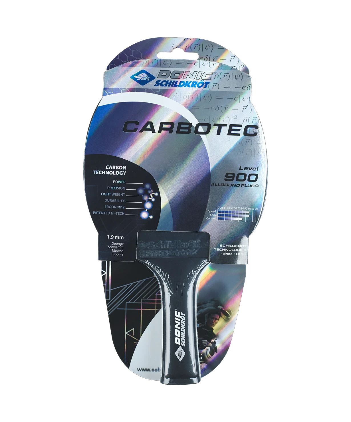 Ракетка для настольного тенниса Donic Carbotec 900, carbon