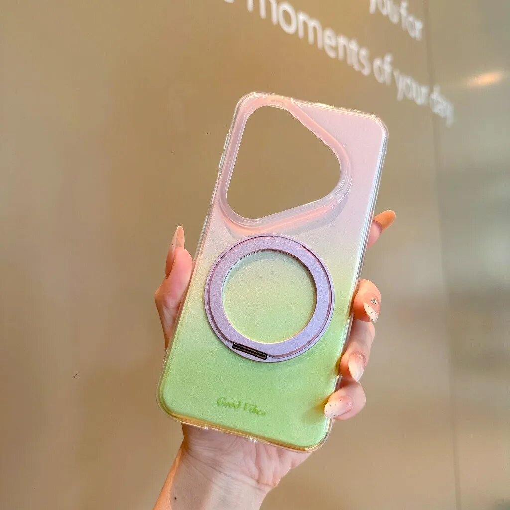Чехол Для Телефона С Вращающимся На 360 Градусов Huawei Pura 70 Pro, Розовый, Pink